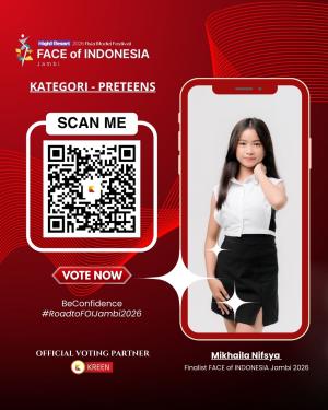 Mikhaila Nifsya - FACE OF INDONESIA JAMBI FAVORIT 2026 KATEGORI ...